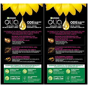 Garnier Hair Color Olia Ammonia-Free Brilliant Color Oil-Rich Permanent Hair Dye, 9.0 Light Blonde, 2 Count (Packaging May Vary)