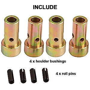Mountainpeak 2 Pairs Quick Hitch Adapter Bushing Kit Fit for Category 1