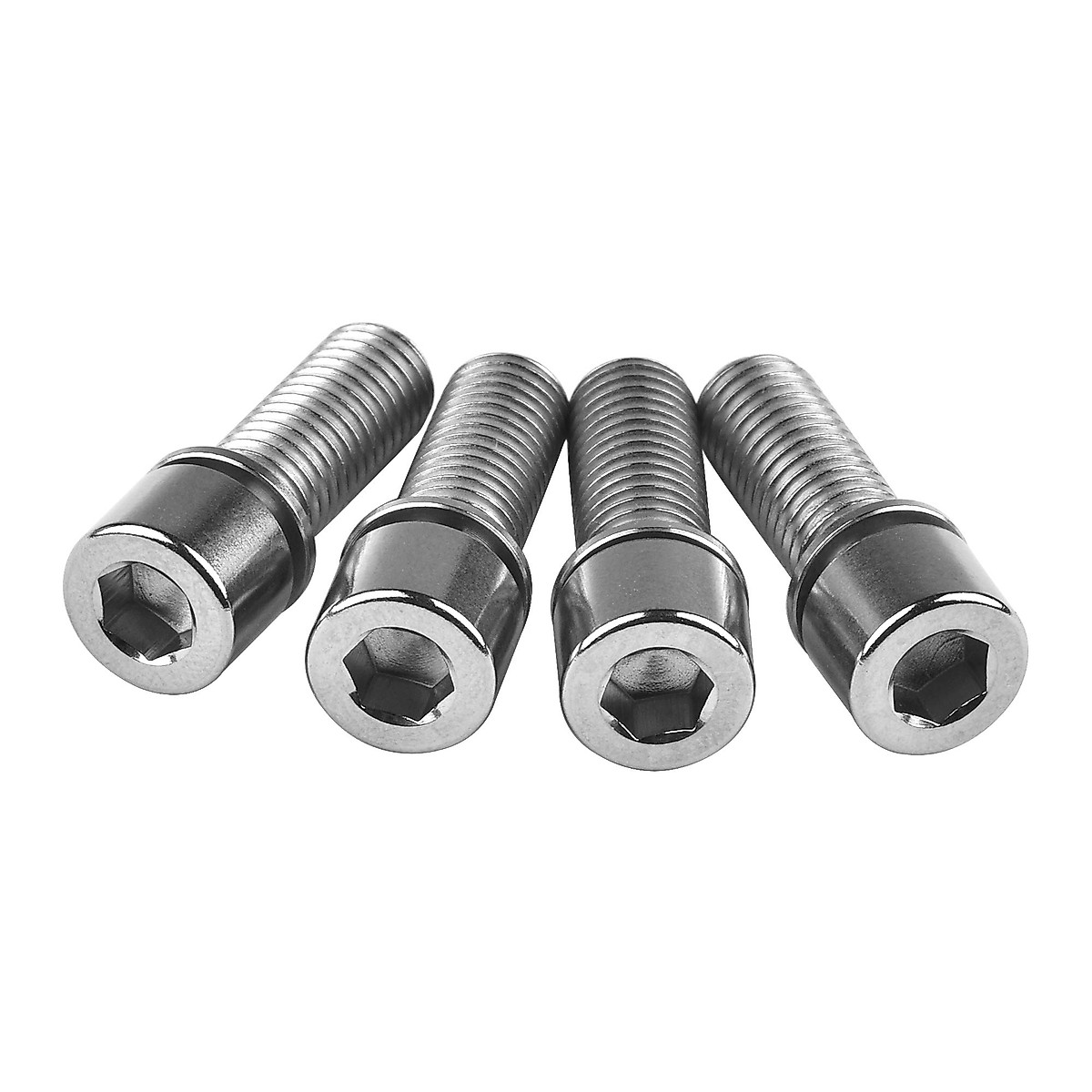 Wanyifa Titanium Ti Bolt M7 x 20mm Allen Head with Washers Bike Scewrs Pack of 4