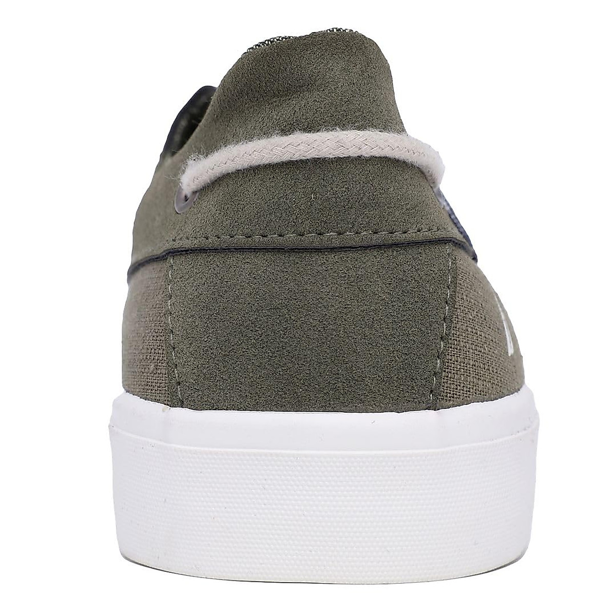 Nautica Men's Lace-Up Boat Shoe,Two-Eyelet Casual Loafer, Fashion Sneaker-Malad-Dusty Olive -9