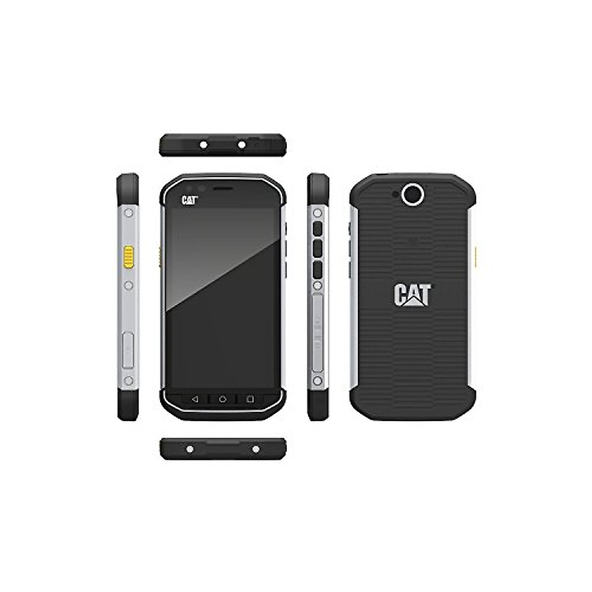 CAT S40 16GB Unlocked GSM 4G LTE Refined/Rugged + IP68 Certified Quad-Core Smartphone w/ 8MP Camera - Black