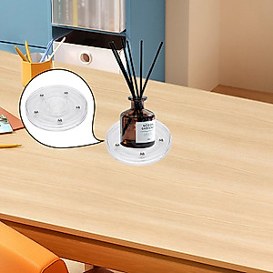 FarBoat 4Pcs 3-Inch Plastic Turntable Acrylic Turntable Organizer Bearings Hardware for Kitchen Spice Rack Table Cake (Clear)