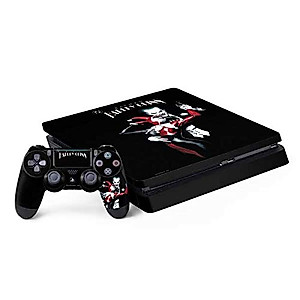 Skinit Decal Gaming Skin Compatible with PS4 Slim Bundle - Officially Licensed Warner Bros Harley Quinn and The Joker Design