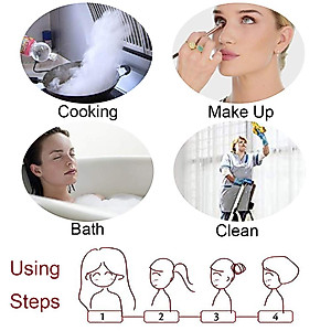 Shower Caps, 3 PACK Bath Cap for Women Waterproof & Adjustable Double Layered Shower Cap (Multi-colored8)