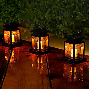 ZHUANYIYI Hanging Outdoor Solar Lights, Creative Candle Lights, Garden Lawn Waterproof Landscape Lights, All-Weather Home Garden Pavement Decorative Lights