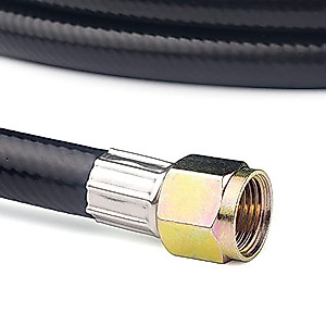 20FT Propane Hose with 3/8" Female Flare for Gas Grill, RV, Fire Pit, Heater, with a Pipe Fitting 3/8" Flare x 1/8" MNPT