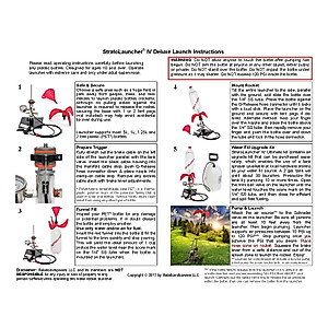 Relationshipware StratoLauncher IV Deluxe Tilting Water Rocket Launcher + StratoFins Kit