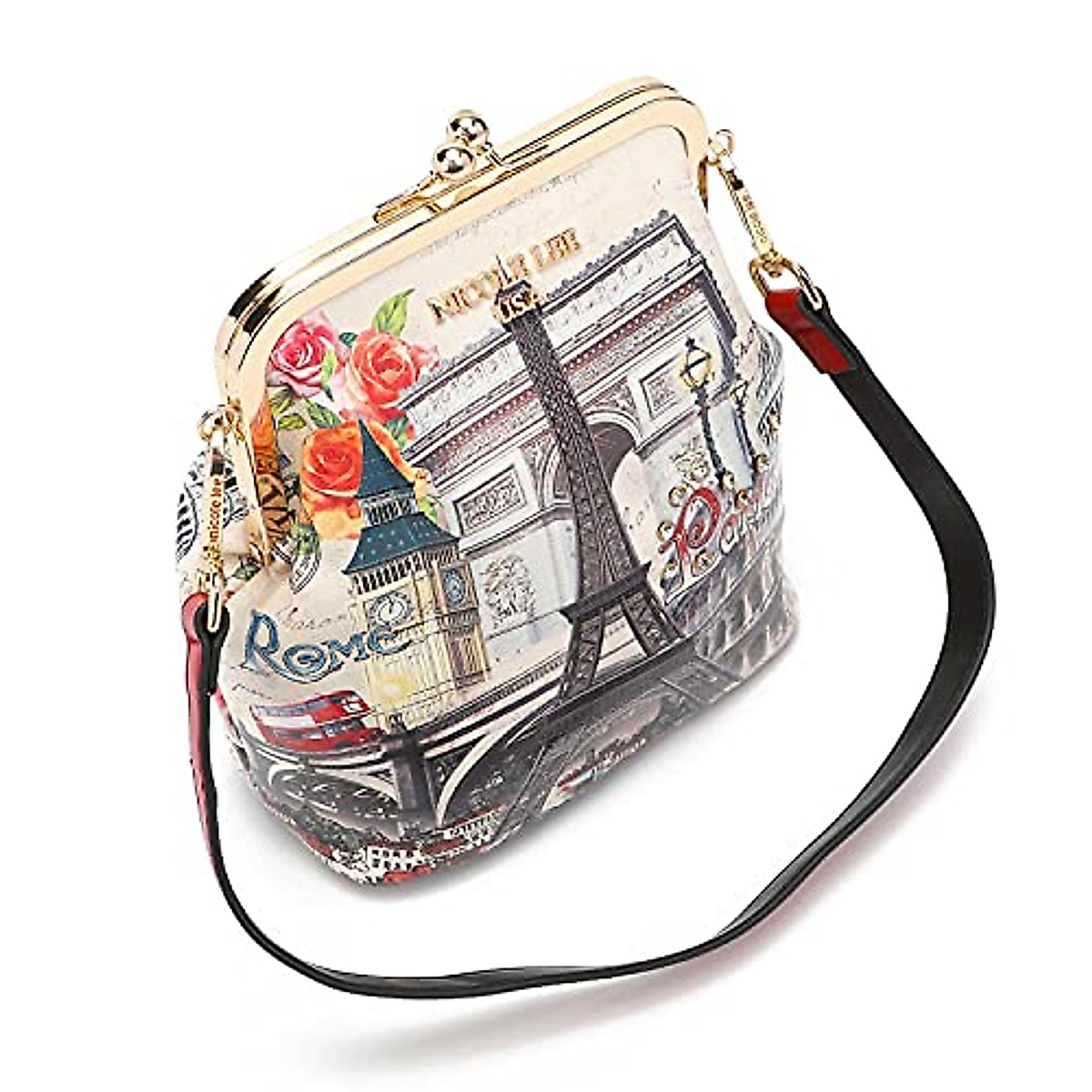 Nicole Lee Europe Kiss Lock Bag