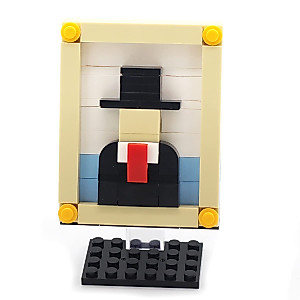 MIKEMENG 93pcs The Son of Man MOC Building Blocks Set World Famous Art Paintings Blocks Toys Educational Classic Toy Bricks STEM Gift Toys for Kids Boys Girls