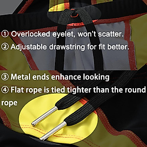 SUMABA Mens Swim Briefs with Drawstring Color Block Sexy Bikini Swimsuit Quick Dry Beach Swimwear Fashion Printed Black Yellow Swimming Suit Large Male Bathing Suit