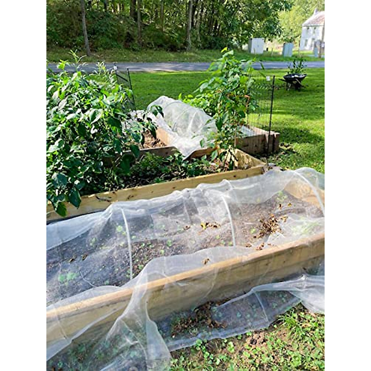 Fuuner Garden Hoops, 6 Sets of 7ft Long Garden Hoops for Raised Beds Hoop, Fiberglass Support Hoops Frame, 30pcs Garden Hoops for Row Cover