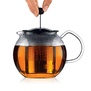 BODUM CD Assam-brewer for tea with The filter which is made of steel 500 ml-Chrome, 0.5 l, Stainless Steel