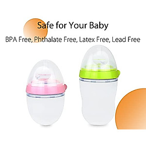 Baby Bottle Replacement Cap Lid for Comotomo 5 Ounce and 8 Ounce Silicone Bottle, 2 Count