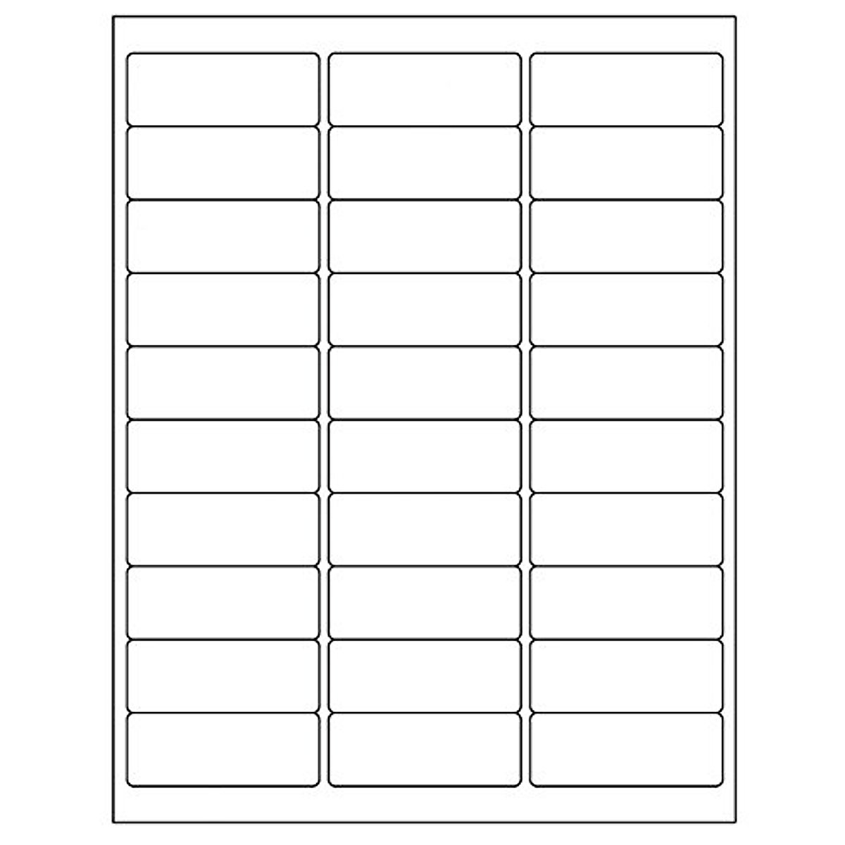 SJPACK 30-up Labels 3000 Stickers 100 Sheets 2.625 x 1 FBA Address Labels White Mailing Labels For Laser and Injet Printers