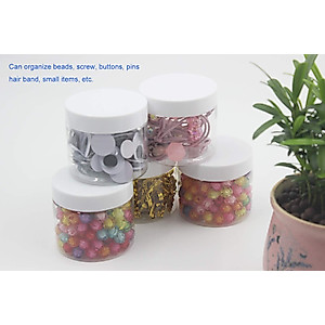 suituts 28 Pack 5oz (150ml) Plastic Slime Jars/Containers with White Lids, Plastic Jars with Lids, Storage Favor Jars/Empty Wide-Mouth Jars for Slime, Body Butter, Cosmetics, Scrub