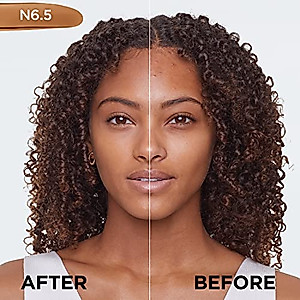 L'Oreal Paris True Match Super-Blendable Foundation, Medium Coverage Liquid Foundation Makeup, N6.5, Medium Deep, 1 Fl Oz