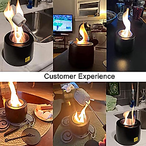 SNHPDH Tabletop Fire Pit, Indoor Mini Fire Pit Outdoor Portable Ethanol Fire Bowl, for Balcony Patio Personal Fireplace