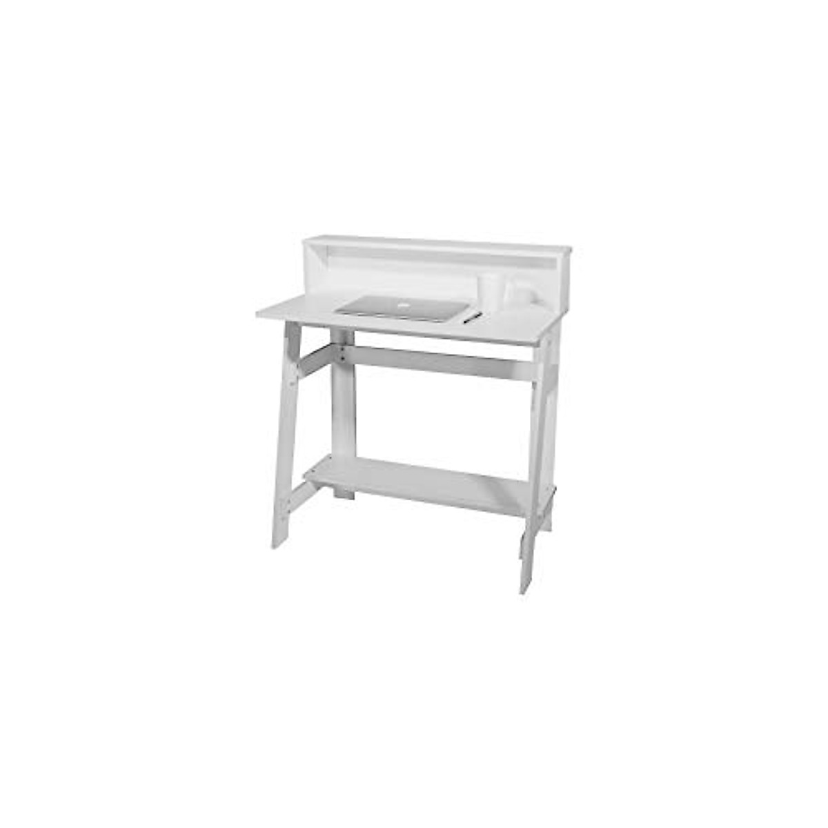 OneSpace Lennox Hutch Computer Desk, White