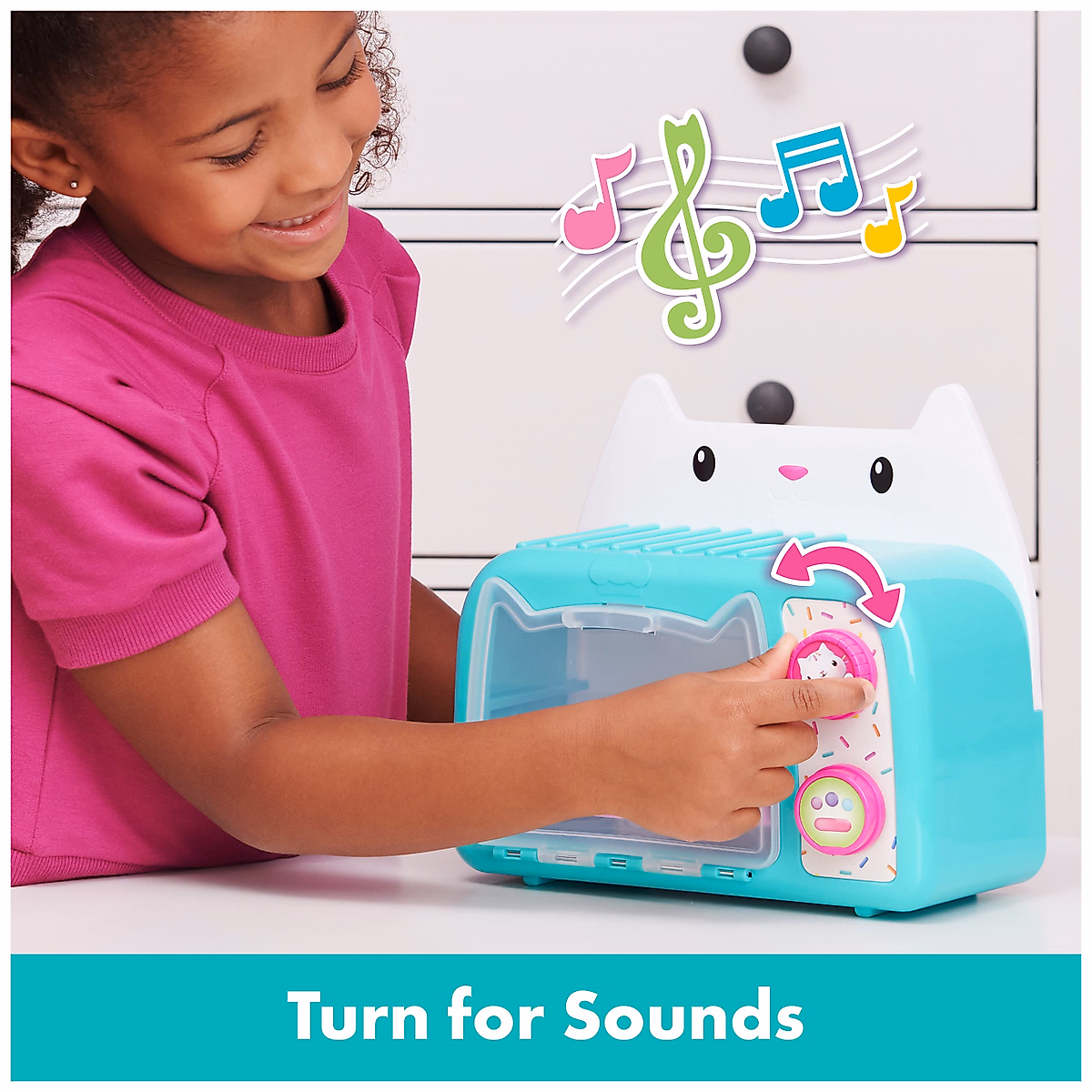 Gabby’s Dollhouse, Bakey with Cakey Oven, Kitchen Toy with Lights and Sounds, Toy Kitchen Accessories and Play Food, Kids Toys for Ages 3 and up