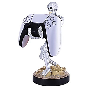 Exquisite Gaming: Terminator T-800 - Original Mobile Phone & Gaming Controller Holder, Device Stand, Cable Guys, Licensed Figure