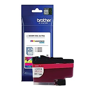 Brother Genuine LC3039M, Single Pack Ultra High-Yield Magenta INKvestment Tank Ink Cartridge, Page Yield Up to 5,000 Pages, LC3039, Amazon Dash Replenishment Cartridge