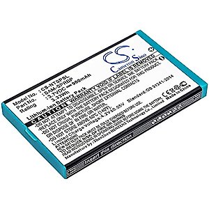 Qigenia AGS-003 Replacement Battery for AGS-001 GBA SP Advance SP,SAM-SPRBP Battery (900mAh/3.7V)