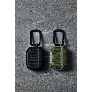 UAG Designed for AirPods Case (3rd Generation 2021) Metropolis Ballistic ARMR Olive Drab - Rugged Protective Case Cover Compatible with MagSafe Charging with Keychain Carabiner by URBAN ARMOR GEAR