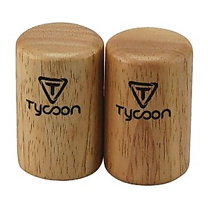 Tycoon Percussion Small Round Wooden Shaker, 2 Count