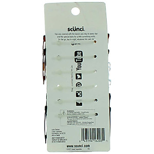 Scunci 1620303A048 Side Combs Assorted Colors 12 Count