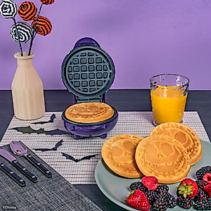 Uncanny Brands Nightmare Before Christmas Jack Skellington Mini Waffle Maker - Small Kitchen Appliance