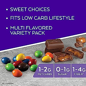 Atkins Endulge Chocolate Peanut Candies, Dessert Favorite, 0g Sugar, 20 Counts