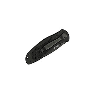 Kershaw Blur Black (1670BLK) Everyday Carry Pocketknife, 3.4 inch Stainless Steel Drop Point Blade, Cerakote Blade Finish, SpeedSafe Opening, Reversible Pocketclip; 3.9 OZ