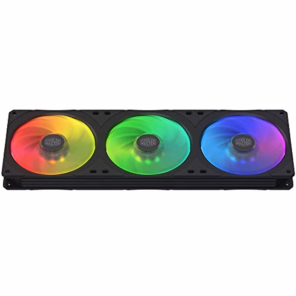 Cooler Master MasterFan SF360R ARGB 360mm All-In-One Square Frame Fan w/ 24 Independently-Controlled ARGB LEDS, Cable Management, PWM Control Fan for Computer Case and CPU Liquid Cooler