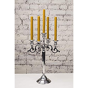 Beeswax Taper Candles 10 inches Natural Honey Comb Hand Rolled Dripless Eco-Friendly Smoke and Soot Free Tea Candle Gift Box for a Romantic Dinner or Special Occasions Set of 6 (6)