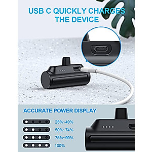 EMNT Mini Portable Charger for iPhone, 6000 mAh Fast Charging 18W PD Ultra-Compact Phone Power Bank, Small External Battery Pack Compatible with iPhone 13/12 Pro Max/11/XS/XR/X/8/7/6s/Plus and More.