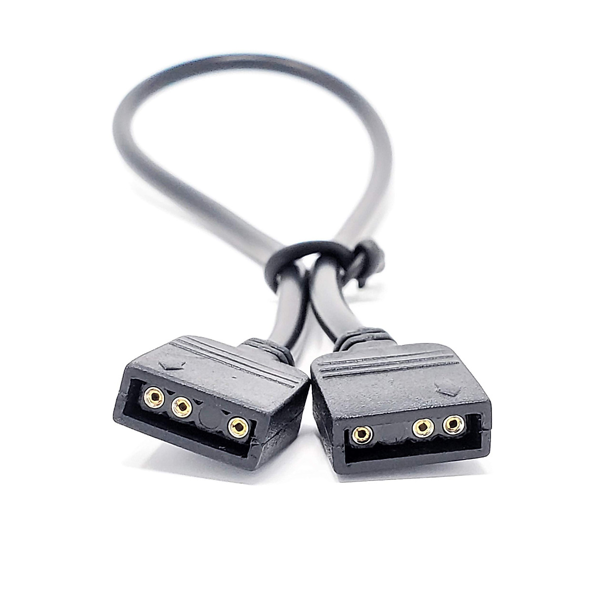 MICRO CONNECTORS 3-Pin Addressable RGB (ARGB) Extension Cable - 50cm with Male Pins