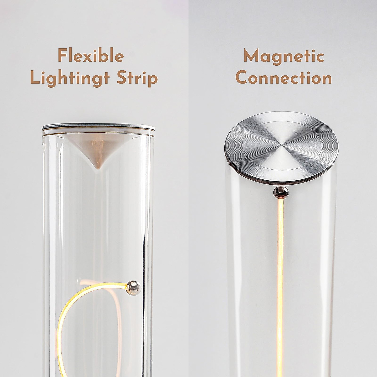 AUGE LIGHT 3-in 1 Battery Powered Wall Light Magnetic LED Wall Lamp Cordless Wall Lights Motion Sensor Wall Sconces for Indoor Staircase Corridor Beside Hallway Cabninet(White)