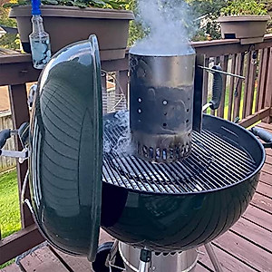 GRISUN Grill Lid Holder Accessory for Weber Charcoal Kettle Grill 22.5 Inches and 18.5 Inches, Slide a Side Lid Prop, Charcoal Grill Accessory for Weber