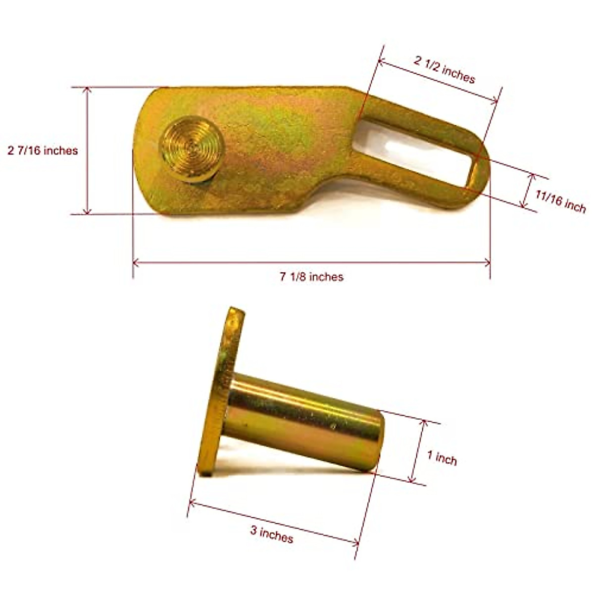 The ROP Shop | Heavy Duty Snowplow Pivot Pin Kit for Western UltraMount, Pro-Plow, Midweight & MVP