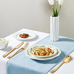 Aimilan 16 Piece Black Flatware Set for 4, 18/10 Stainless Steel Modern Silverware Cutlery Set, Include Fork Knife Spoon, Mirror Finish, Dishwasher Safe (16 Pcs Service for 4)