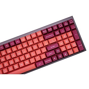 ONECAP Orange 166 Keys OSA PBT Double Shot Keycap for Cherry MX Switch keycaps for Wired USB Mechanical Gaming Keyboard