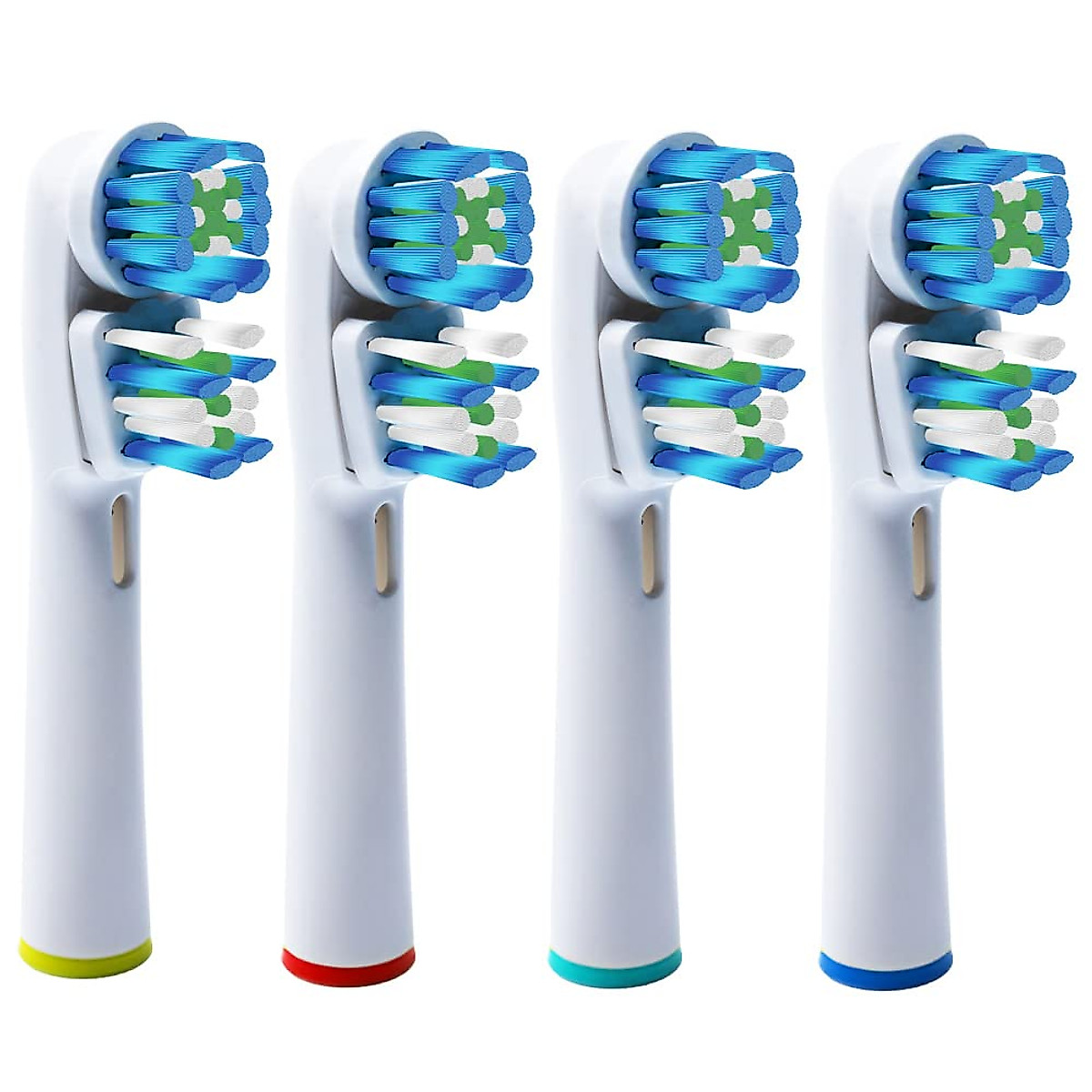 Replacement Brush Heads for Braun Dual Clean Oral-B Electric Toothbrush, Vitality Floss Action, Genius, Smart Series Pro, Triumph, Advance Power & Kids Toothbrush - 8 Pack
