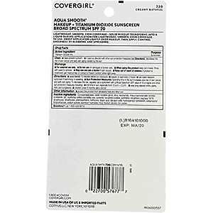 CoverGirl Smoothers AquaSmooth Compact Foundation, Creamy Natural [720] 0.40 oz (Pack of 3)