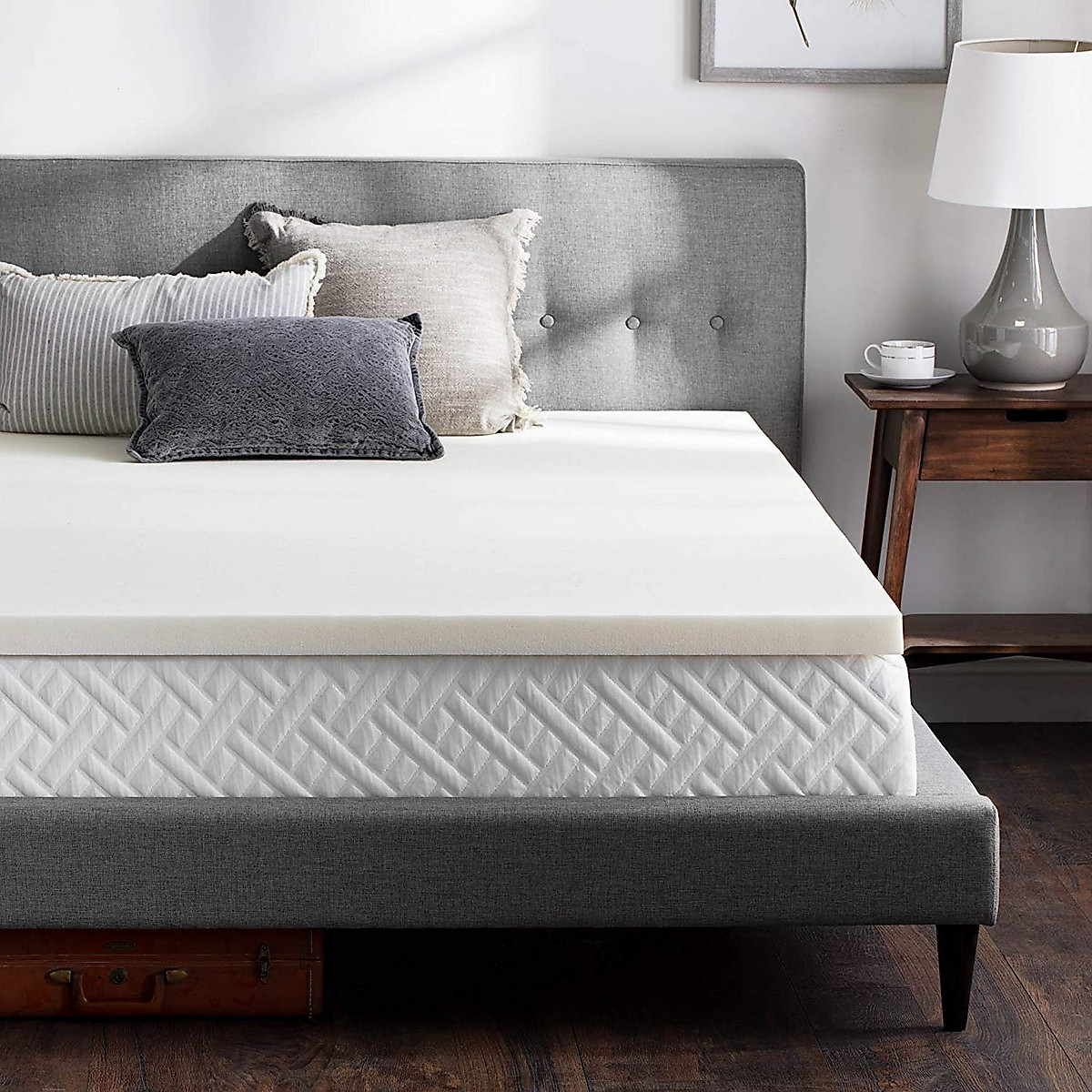 WEEKENDER Mattress Topper, Twin XL, 2 Inch, Ventilated Memory Foam - Ventilated Design - Relieves Pressure