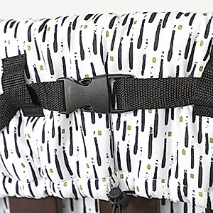 Nuby On The Go Toddler Portable Travel Chair with 5 Point Safety Adjustable Straps, Folds into a Storage Bag, 6M+