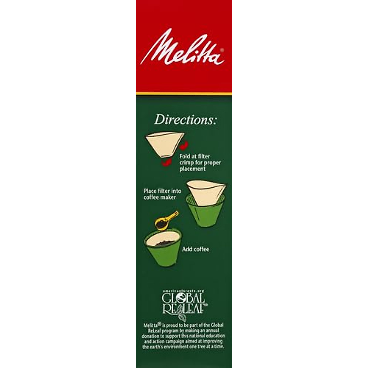 Melitta 4 Cone Coffee Filters, Unbleached Natural Brown, 100 Total Filters Count - Packaging May Vary