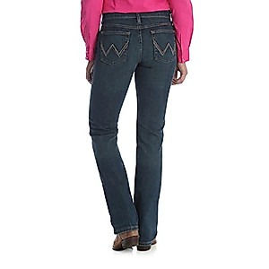 Wrangler Women's Q-Baby Mid Rise Boot Cut Ultimate Riding Jean, Tuff Buck, 5X34