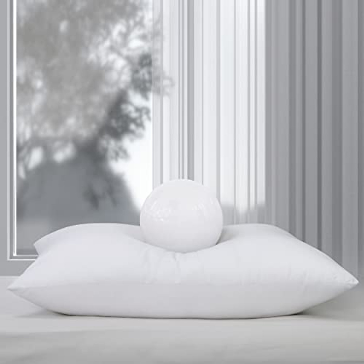 Acrafsman Down Alternative Pillows,Bed Pillows for Sleeper,Hotel Collection Pillows,Standard Pillows,18x26inches,White,Set of 1