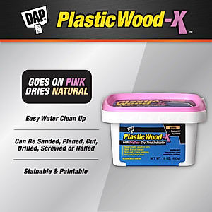 DAP 542 Series 00542 Pt Natural Plastic Wood-X w/Drydex, 16 OZ