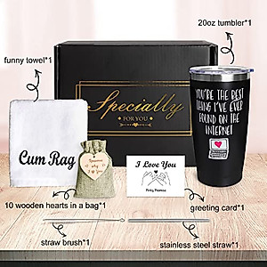Gifts for Boyfriend Husband, Anniversary Birthday Gifts for him Fiance BF Men Man, Cute Romantic Unique Meaningful Engraved Best Love Ideas Box Set for Christmas Valentine's Thanksgiving Sweetest Day